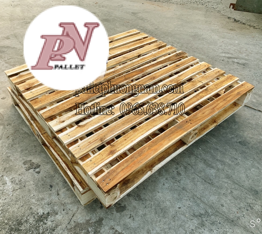 Pallet Gỗ Đức Hòa 2 Hướng Nâng Kích Thước 1120x1000
