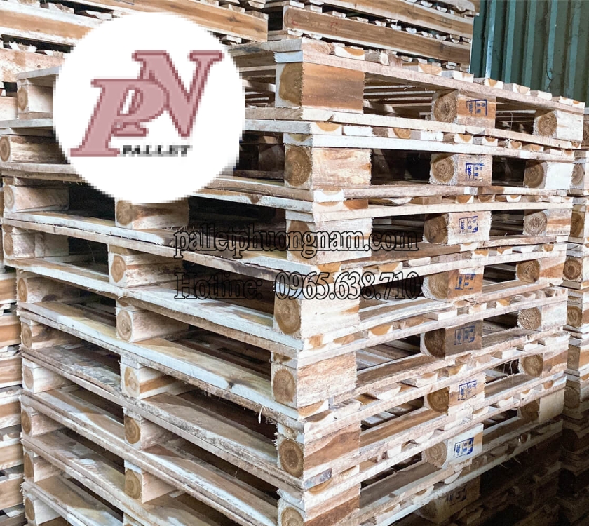 Pallet Gỗ Tràm Đồng Nai mẫu vuông kích thước 1150x1150 đạt chuẩn xuất khẩu